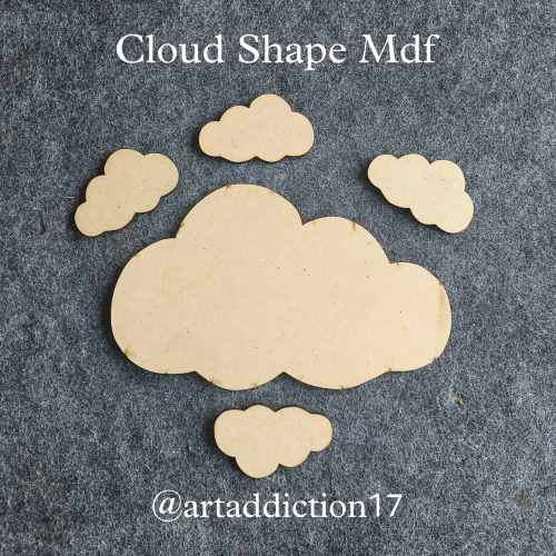 Creative MDF Base Cloud Shape Canvas | Resin Art Studio